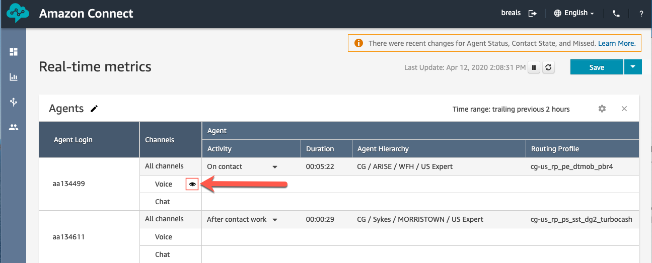 How to monitor Amazon Connect Customer Contacts